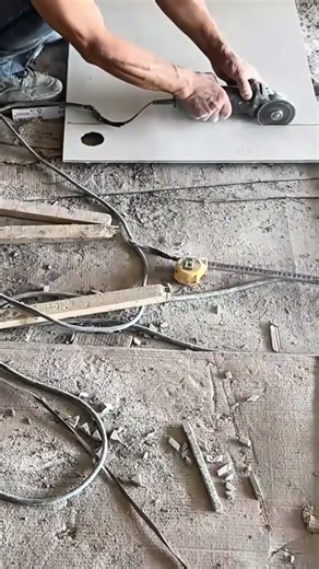 Cutting fiber cement board using angle grinder