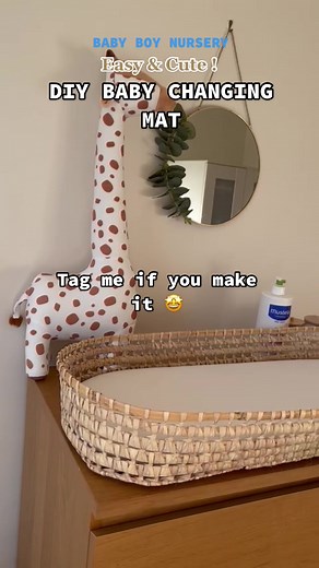 DIY Baby Boy Nursery Changing Mat Tutorial