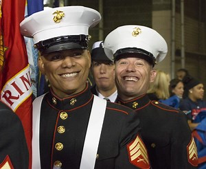 Marine Color Guard at the 2016 World Series