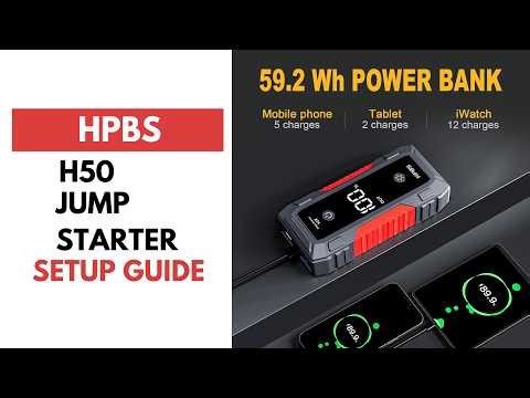 Features & Setup: HPBS H50 Car Jump Starter 5000A User Guide