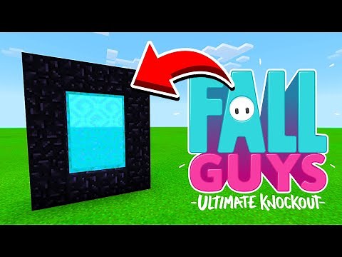 How To Make a Portal to the FALL GUYS Dimension in Minecraft Pocket Edition (Fall Guys Portal MCPE)