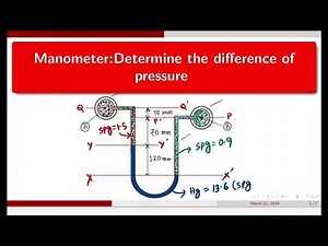 Numerical on U-tube manometer #UTubeManometer #PressureMeasuremen #FluidPressure #ManometricFluid