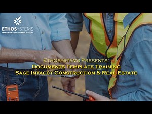 Sage Intacct Document Template Training