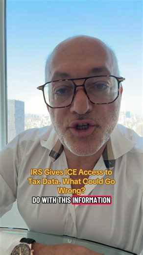 IRS gives ICE access to taxpayer data. Attorney Brad Bernstein warns of mistaken identity, mission creep, and mass privacy violations. 👉 Know your rights. Protect your privacy. Contact my office today. #IRS #ICE #Tax #breakingnews #lawtok | Brad Bernstein, Esq.