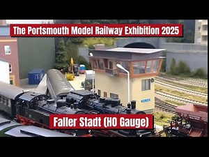 FALLER STADT *UNEDITED* THE PORTSMOUTH MODEL RAILWAY EXHIBITION 2025 #modeltrains #modelrailway
