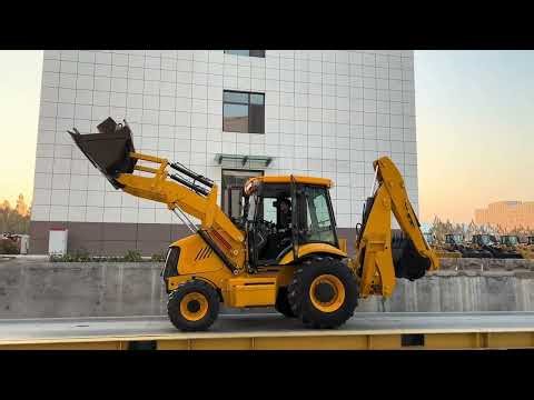 Backhoe loader front end loading weight test #backhoeloader #construction