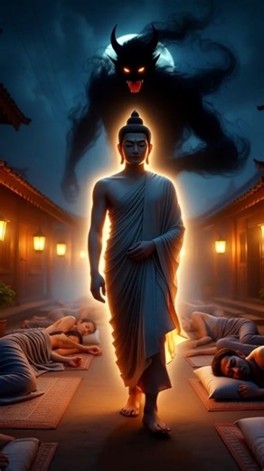Buddha Silences the Whispering Devil of the Night #buddha #buddhashorts #gautamabuddha
