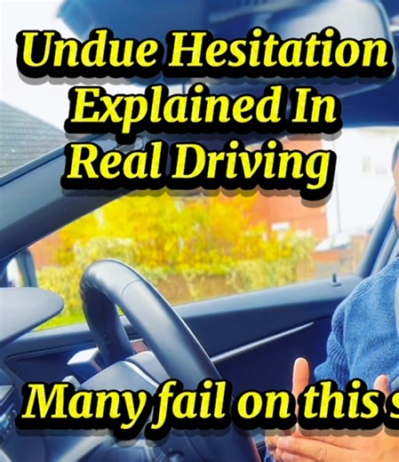 Overcoming Undue Hesitation in Driving Tests
