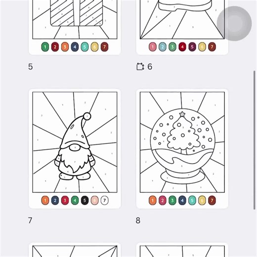 20 Christmas Color by Number for Kids Printable, Winter Activity Sheets, Santa Paint by Number, Easy Holiday Coloring Pages Instant Download - Etsy UK