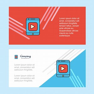 Download Video abstract corporate business banner template horizontal advertising business banner for free