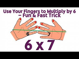 Learn the 6 Times Table with Your Hands. How to multiply? Easy tricks! #shortcut , #multiplication