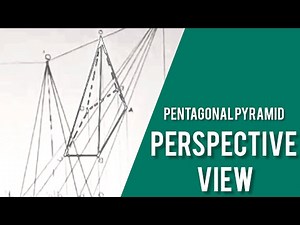 Perspective View of Pentagonal Pyramid - Made Simple | Engineering Graphics Tutorial