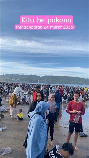Pangandaran Beach, West Java, full capacity #pangandaran #explorepangandaran