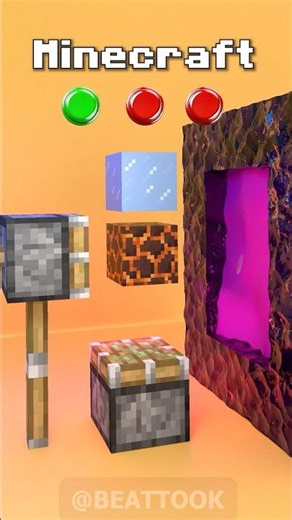 Minecraft vs Real Life in Nether 3D Animation🔥🔥😱