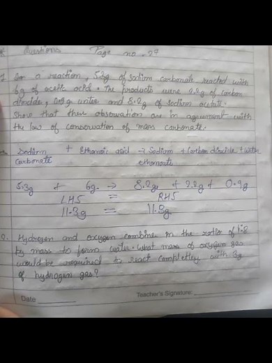 class 9 science chapter 3 main question and answer # science # chapter 3 # studying #