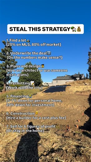 6.2K views · 138 reactions | How to build a house in 7 steps #buildup I’ve built over 240 units in the last 5 years and I’ve started teaching people how to do the same. Comment “7step” to receive my FREE pdf on how to build a home in 7 steps DM me ‘1-1’ to work with us to build your first home! #explore #build #realestate #newconstruction #development | Arthur The Developer | Facebook