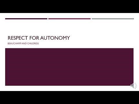 Beauchamp and Childress - Principles of Biomedical Ethics, Ch 4 - Respect for Autonomy