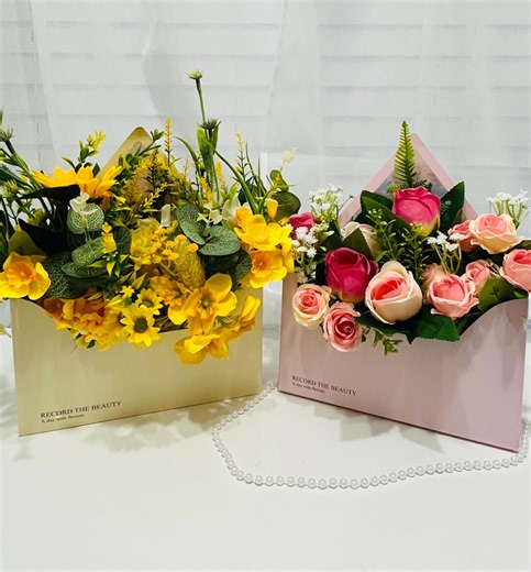 Handmade Artificial Floral Envelope - Mother's Day Gift - Etsy