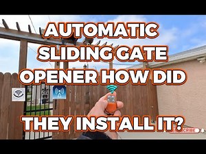 AUTOMATIC SLIDING GATE OPENER - HOW TO INSTALL IT