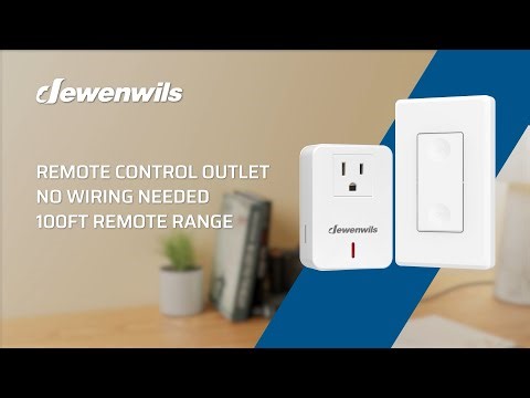 Instant Smart Home Upgrade! DEWENWILS Remote Control Outlet=Lights On/Off Without Moving! - HRLS11C1