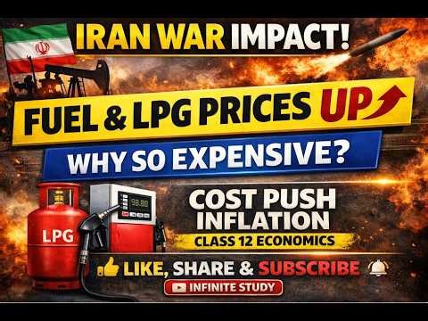 Iran War Explained: Why Fuel & LPG Prices Are Rising in India|Cost Push Inflation Class 12 Economics