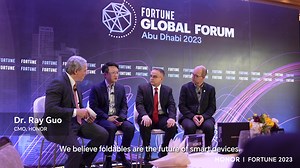 HONOR's CMO, Dr. Ray Guo, contributed insights in the panel discussion on 'A New Intelligent World: What's Next for Smart Devices?' at the Fortune Global Forum. | HONOR South Africa
