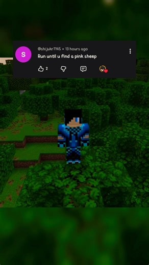 Run Until You Find A Pink Sheep In Minecraft 😱 #minecraft #trending #fastestplayer #pinksheep #new