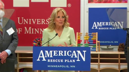 Flashback: Jill Biden touts billions spent on childcare in Minnesota from Dem's American Rescue Plan