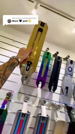 Custom Black & Gold Stunt Scooter Build by @lxser._bands