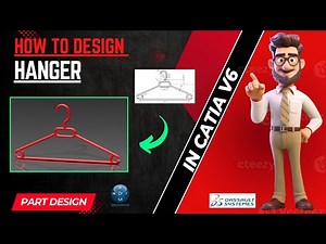 Hanger Part Design from 2D Drawing to 3D Model | CATIA V6 Tutorial | Complete Step-by-Step Guide
