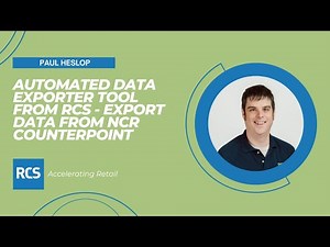 Automated Data Exporter Tool from RCS - Export Data from NCR Counterpoint