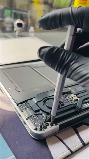 Macbook Air Display Change #macbookair#service#youtubeshorts