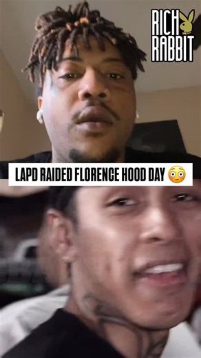 LAPD RAIDS FLORENCE HOOD DAY 😳#losangeles #southcentral #thehardestblackese #california #lowbottoms @dcbabydraco5 | Rich Rabbits