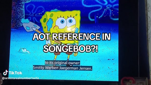 AOT Reference in Spongebob: A Unique Crossover Reveal