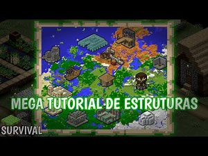 MEGA TUTORIAL DE ESTRUTURAS! Tudo sobre todas estruturas do Minecraft, onde achar, como explorar etc
