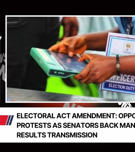 Following nationwide protests and intense criticism, the Nigerian Senate has reversed its earlier stance by approving the electronic transmission of election results to the IReV portal for the 2026 Electoral Act Amendment Bill. Key Details of the Amendment: • Primary Method: Presiding officers are now required to electronically transmit results from polling units after documentation. • The