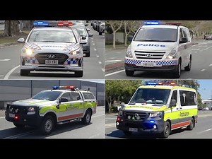 Multiple Ambulances and Police Vehicles Responding - Mini-Compilation #5 (Queensland, Australia)