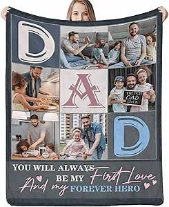 Custom Blanket, Custom Blankets with Photos: Made in USA, Personalized Blanket Memorial Gift 10 Photos Collage Customized Blankets, Throw Blanket for Family Lover Birthday Wedding Christmas-5 Sizes