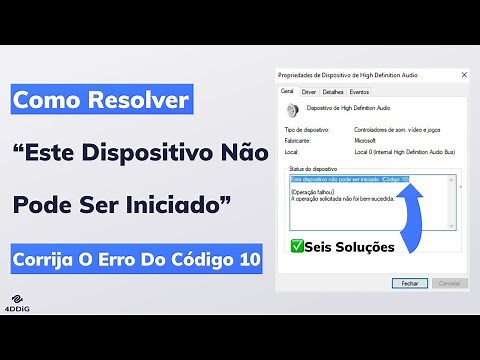 Este Dispositivo Não Pode Ser Iniciado.(código 10)🔥6 Maneiras de Resolver o Erro do Código 10🔥2021