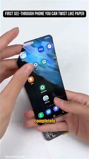 First See Through Phone You Can Twist Like Paper