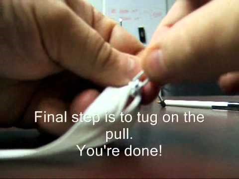 Attaching a Zipper Pull