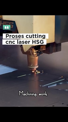 Proses cutting mesin HSG #HSG #cnccutting #cnc #laser | Machining work
