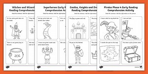 Phase 4 Early Reading Comprehensions: Fantasy and Adventure