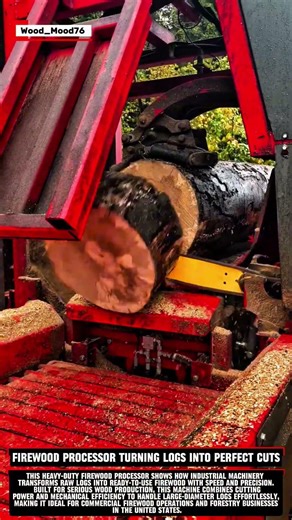 Firewood Processor Turning Logs into Perfect Cuts #wood #woodworking #logging
