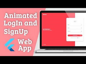 Flutter Web - Animated Login and Sign Up - Speed Code