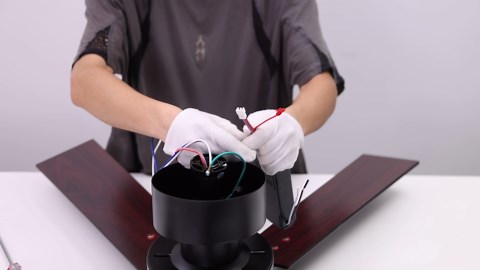 Breezary Charlie 42 in. Integrated LED Indoor White Ceiling Fans with Light and Remote Control Included 30099-WH