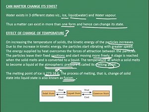 Class 9: Matter In Our Surroundings