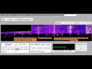 How to tune in an AM signal on a WebSDR