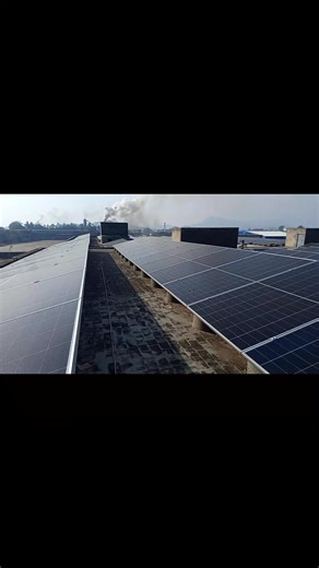 The installation of a 1MW solar panel system is currently underway, with electrical work progressing on the rooftop. #SolarForBusiness #AliHaider #PakistanSolar #solarsystem #solarenergy | Ali Haider