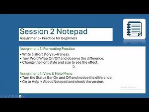 Day 2 "Notepad Assignment for Beginners | Complete Practice Tasks | Computer Basics in Hindi"